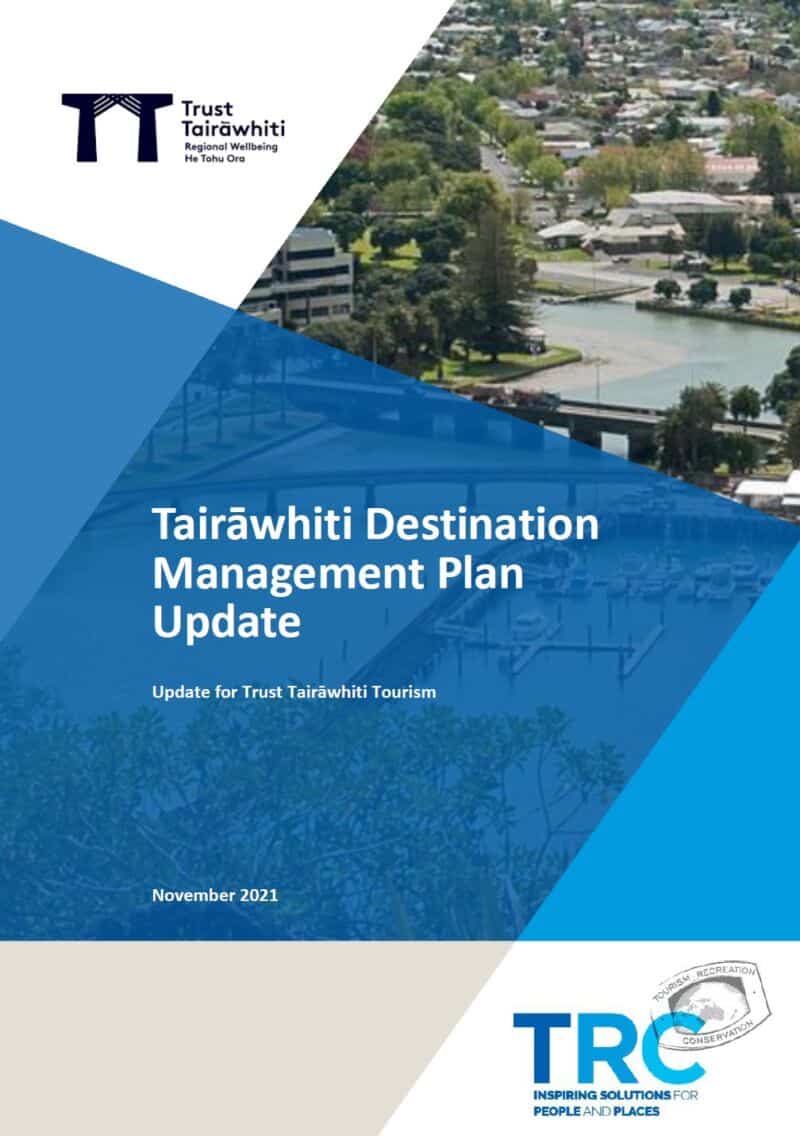 Tairāwhiti Destination Management Plan - TRC Tourism